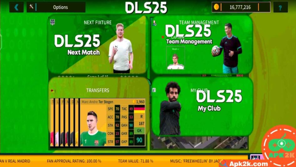 تحميل لعبة Dream League Soccer 2025 مود للاندرويد باخر اصدار | APK2K